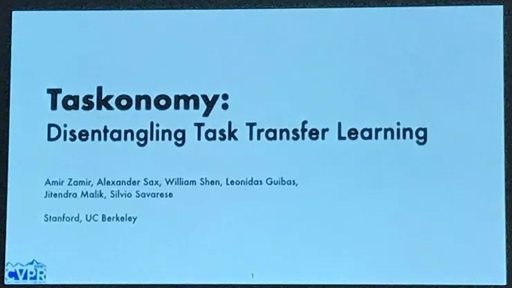 CVPR2018 最佳论文演讲：研究任务之间的联系才是做迁移学习的正确姿势-极市开发者社区